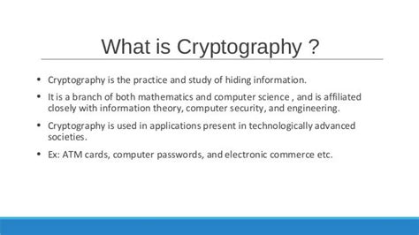 cryptography