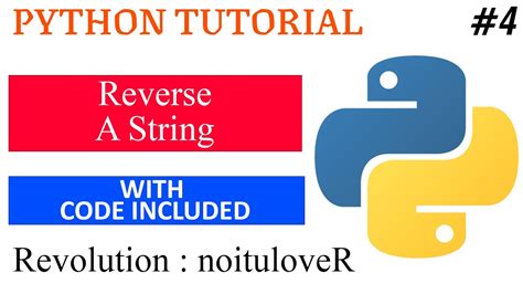 python program reverse a string youtube
