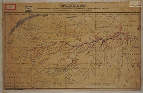 Mapa Da Amazônia 1870 Arquivo Nacional Fundo Proveniência
