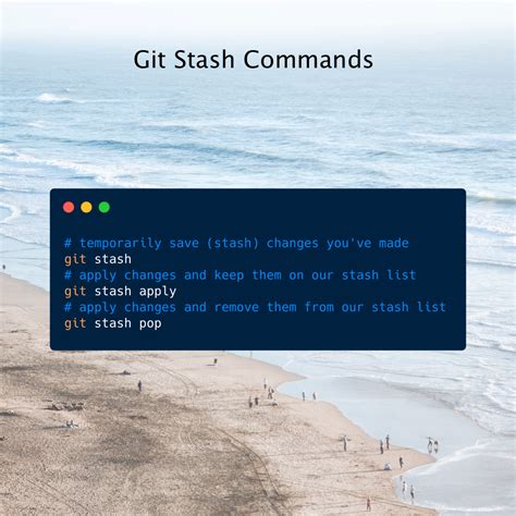 command to apply git stash inspire referances 2022