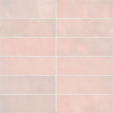 Bedrosians Cloe Gloss Ceramic Tile 2 5 X 8 Pink 76 Pack 10 64 Sf