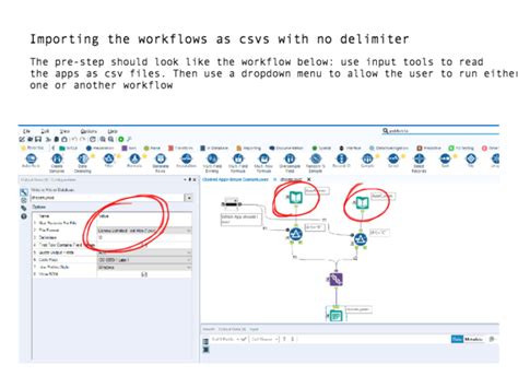 use an alteryx analytic app to run workflow a or workflow b the