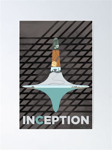 Inception Minimal Fan Art Poster Poster By Ryanpiracha Redbubble