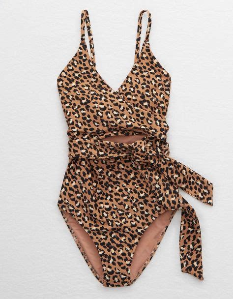 Aerie Leopard Wrap One Piece Swimsuit In 2020 With Images Swimsuits
