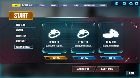 sci fi game ui pack 2d space gui components