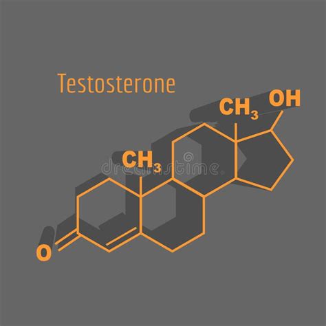 Formula Hormone Testosterone Stock Vector Illustration Of Hormone