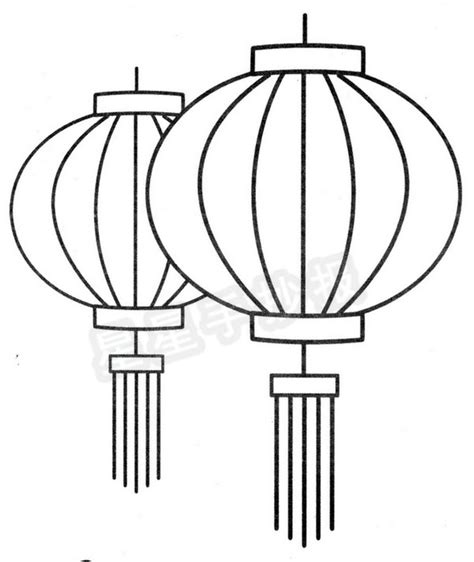 灯笼卡通图片简笔画 灯笼的卡通简笔画 灯笼卡通图片素材 第4页 大山谷图库