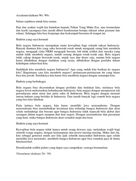 Contoh Pidato Singkat Tentang Generasi Muda