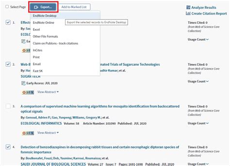 endnote how to import multiple references from web of science re