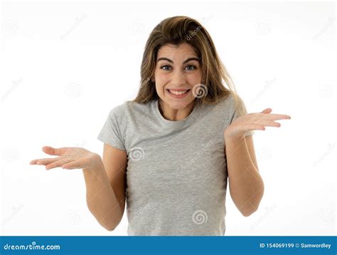Happy Young Attractive Woman Shocked With A Surprised Funny Face Human