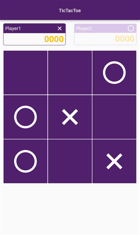 tic tac toe game for free offline with single player build with flutter