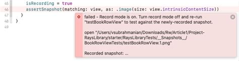snapshot testing tutorial for swiftui getting started kodeco