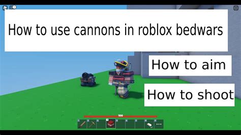 How To Use Cannons In Roblox Bedwars Youtube
