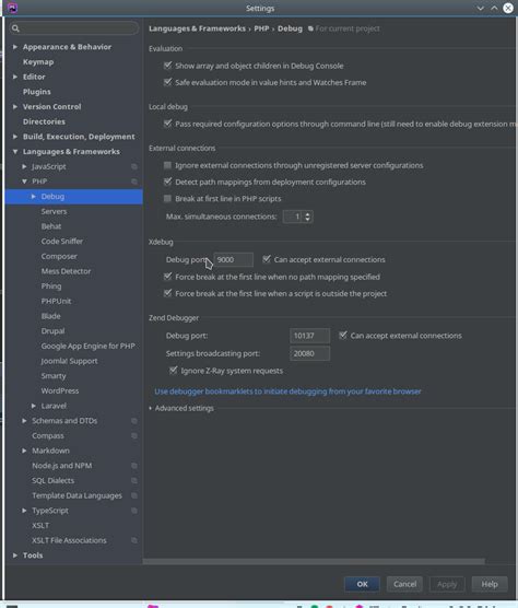 php waiting for incoming connection with ide key 19853 stack overflow