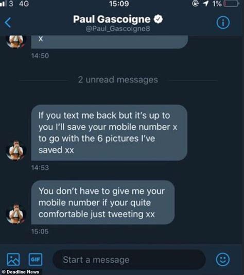 paul gascoigne claims hacker sent messages on his twitter account