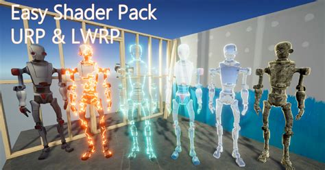 character shader pack 1 0 urp and lwrp vfx shaders unity asset store