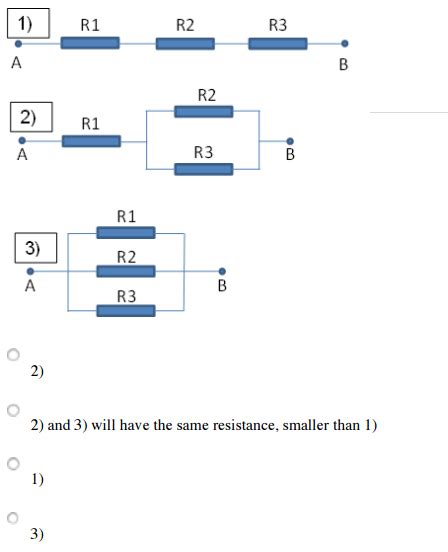 solved three resistors r1 r2 and r3 are connected in three
