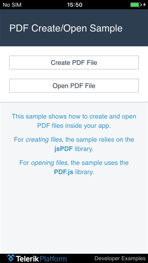 github platformsupport pdf sample create and read pdf files in a