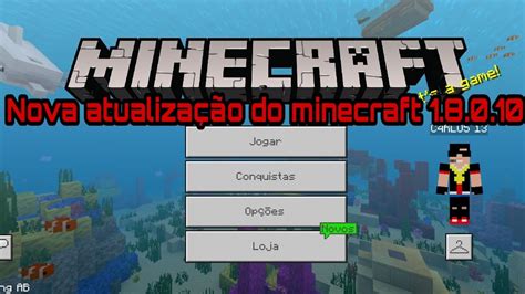 Nova Atualização Do Minecraft 1 8 0 10 Youtube