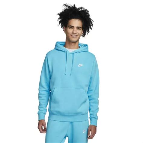 Nike Mens Sportswear Club Pullover Bb Hoodie Blue Hibbett City Gear