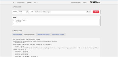 validate json schema components in mule dzone integration
