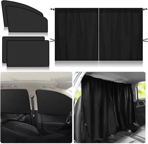 Set Of 5 Car Privacy Curtains For Sedan 4 Magnetic 31 5 18