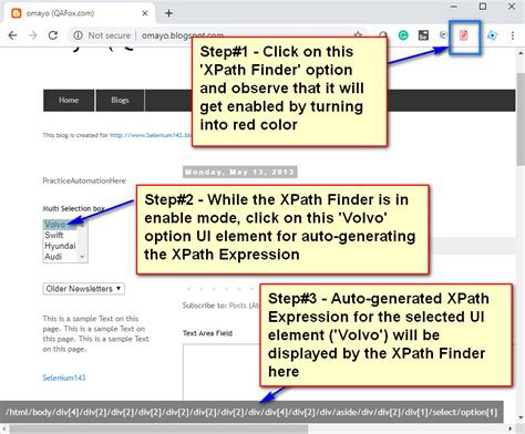 selenium locators installing and using xpath finder add