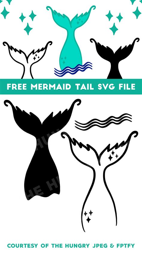 Free Mermaid Tail Svg Cut File