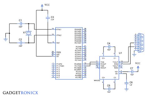 serial communication in 8051 microcontroller gadgetronicx