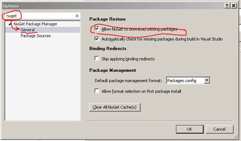nuget why isn t there any packages folder in my core solution s
