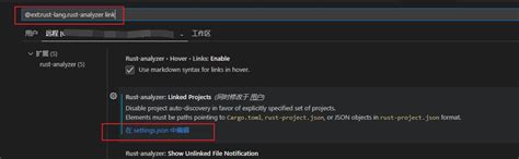 vscode中 rust analyzer插件报错 failed to find any projects in [abspathbuf 或者
