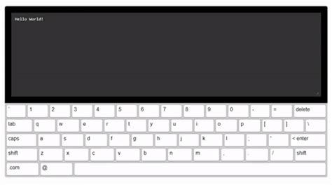 an easily customisable and responsive on screen virtual