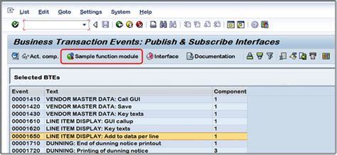 vendor code addition in fbl3n report using business transaction events