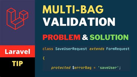 multi bag laravel validation problem and solution laravel tip youtube