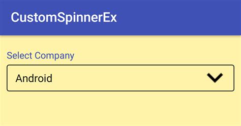 android development tutorials spinner example using appcompatspinner