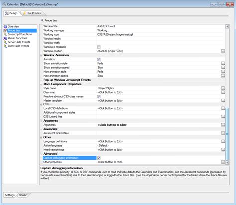 calendar component