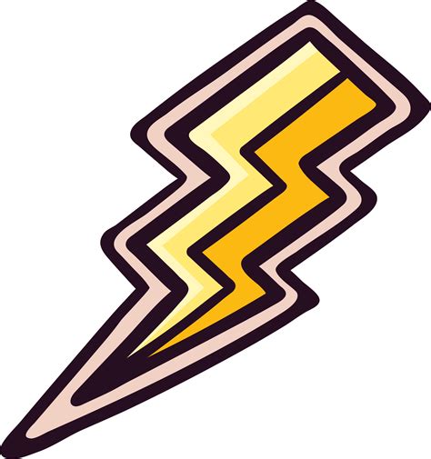 Download Lightning Thunder Sticker Icon Lightning Sticker Png Clipart