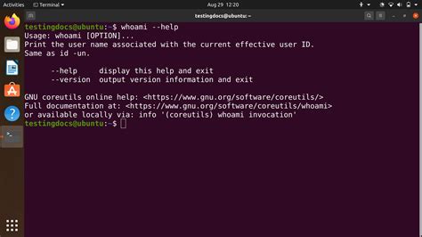 who linux command