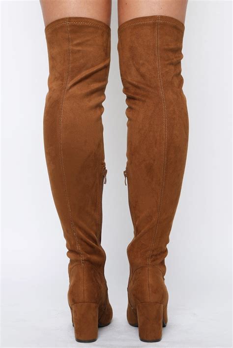Camel Suede Front Lace Up Thigh High Boots Nikita – Rebellious Fashion