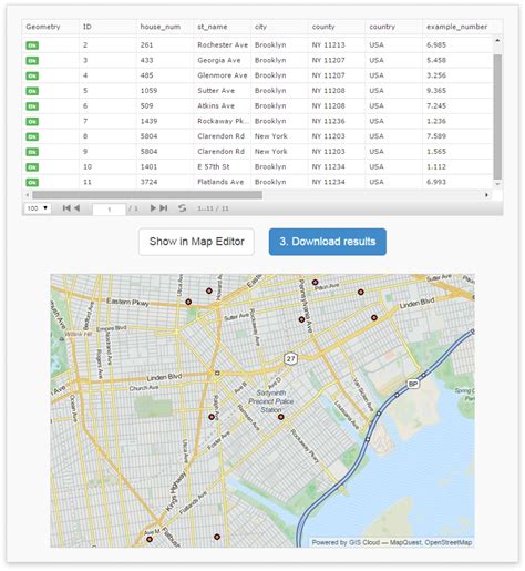 how to upload addresses with geocoder gis cloud learning center