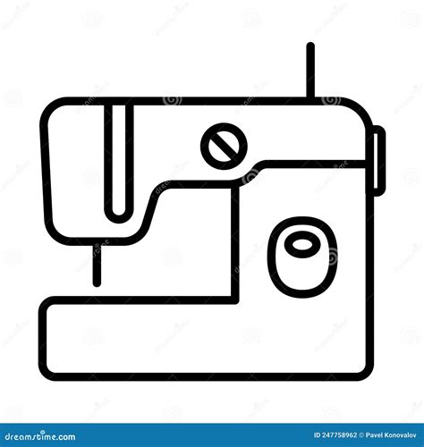 Modern Sewing Machine Icon Stock Vector Illustration Of Manufacturing