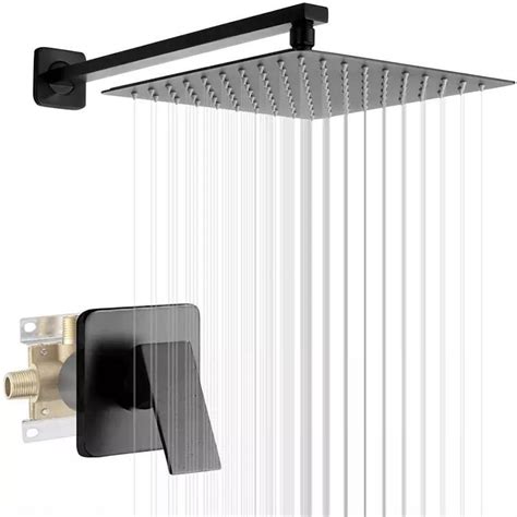 Shower Set In Wall Mounted Stainless Steel Tap Bathroom Taps Brass Kits