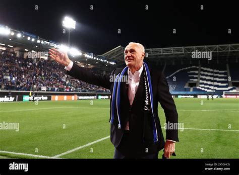 Bergamo Italy 9th May 2024 Antonio Percassi Atalanta Bc President