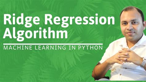 how does ridge regression work ridge regression algorithm in python