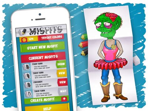 misfits by monter mobile ui misfits turn ons drawings create