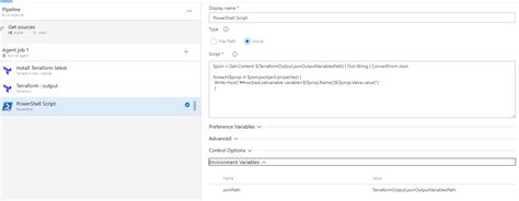 azure pipeline exporting terraform output as environment variable for