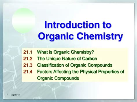 Ppt Introduction To Organic Chemistry Powerpoint Presentation Free