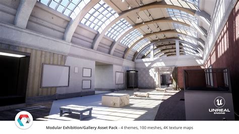 modular exhibition gallery unreal engine asset pack youtube