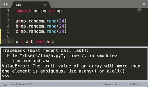 python why can use `and` and no use `and` with `np where` stack overflow