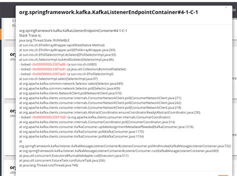 multithreading kafka consumer heartbeat thread block on
